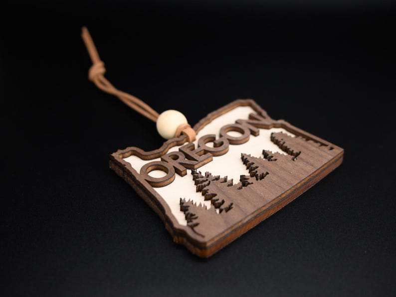 Oregon Ornament, Oregon Gifts, Wood Oregon State Christmas Ornament - Etsy