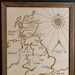 Outlander Map, Wood Engraved Map of Scotland From the World of the ...