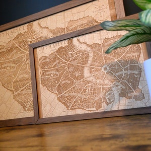 Luthadel Map, Wood Engraved Map From Mistborn, Cosmere - Etsy