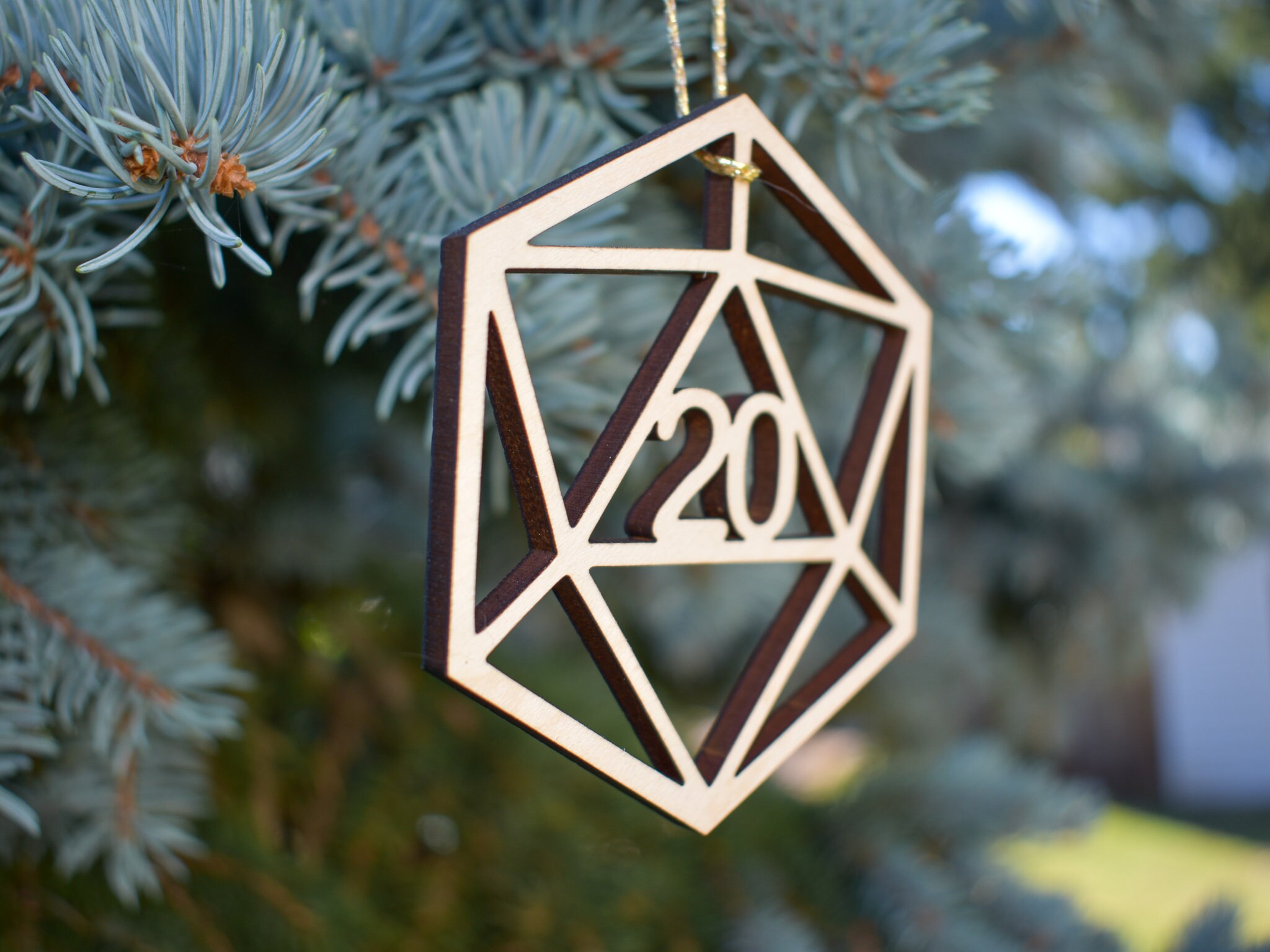 D&D D20 Ornament Dungeons and Dragons Ornament Dnd Gift Tag - Etsy