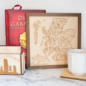 Outlander Map Wood Engraved Map of Scotland From the World of - Etsy