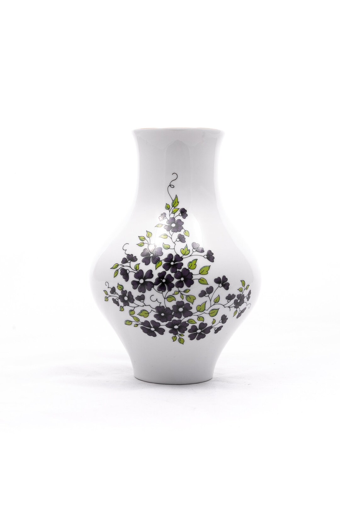 Violet Bouquet- Vintage Zsolnay Pecs Porcelain - Floral Flower Motifs ...