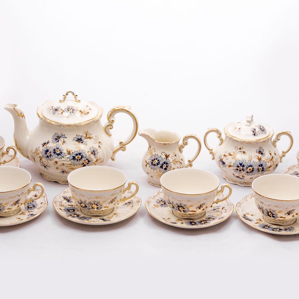 Gold Plated Tea Set - Etsy