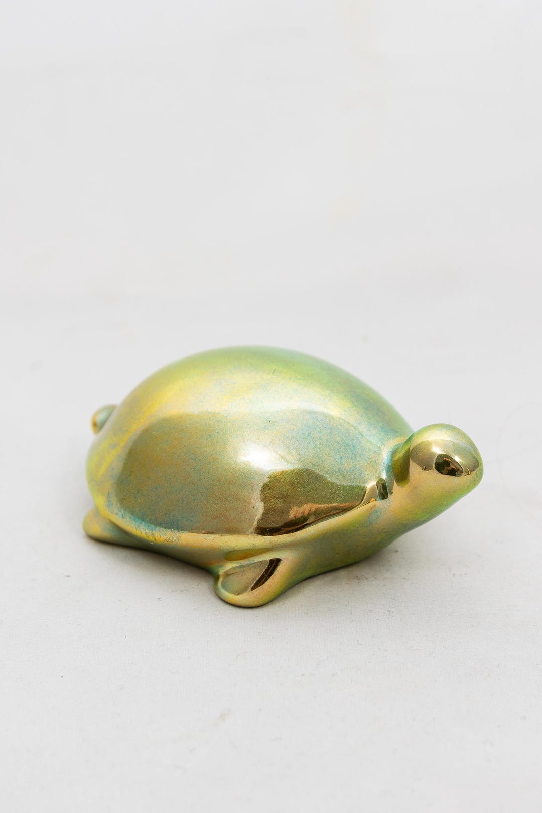 Eosin Turtle - Rare Zsolnay Pecs Porcelain Figurine - by Janos Torok ...