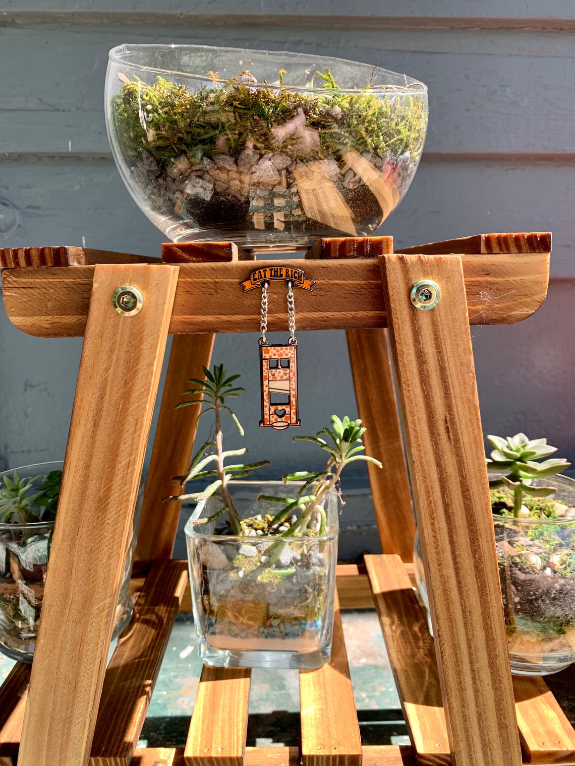 Eat the Rich Guillotine Hard Enamel Pin - Etsy