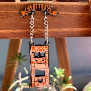 Eat the Rich Guillotine Hard Enamel Pin - Etsy