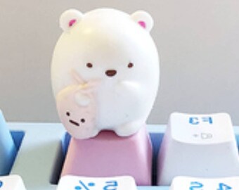 White Bear Keycaps - Etsy
