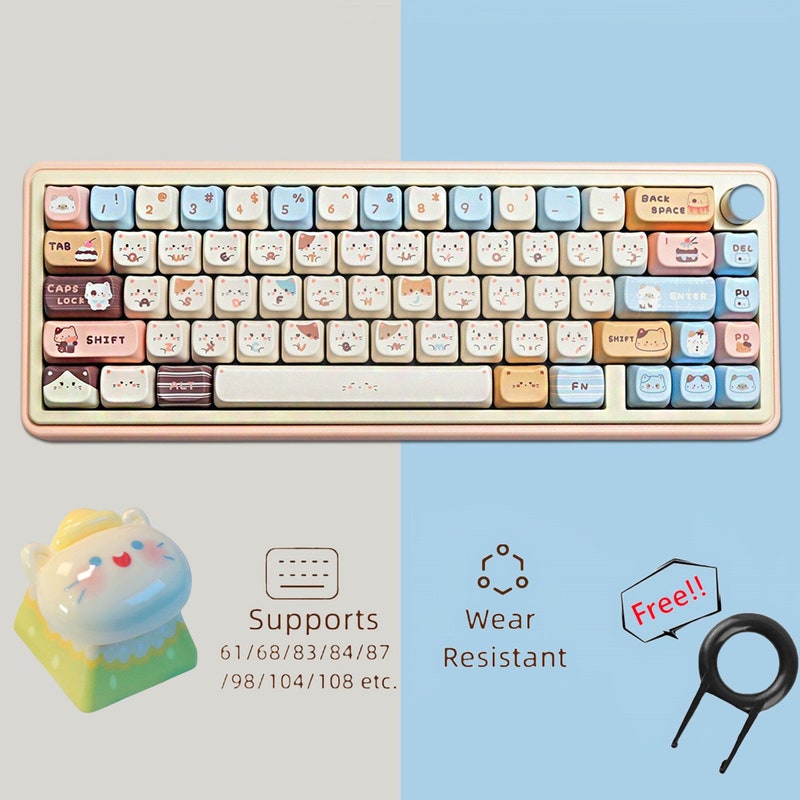 Cat Keyboard Key Cap - Etsy