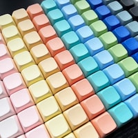 Simple Ceramic Keycaps Set, Beige Keycaps Set, Mechanical Keyboard ...