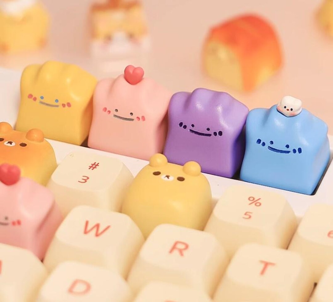 Single Anime Keycaps, Pokemon Keycaps Anime Figure Resin Keycaps ...