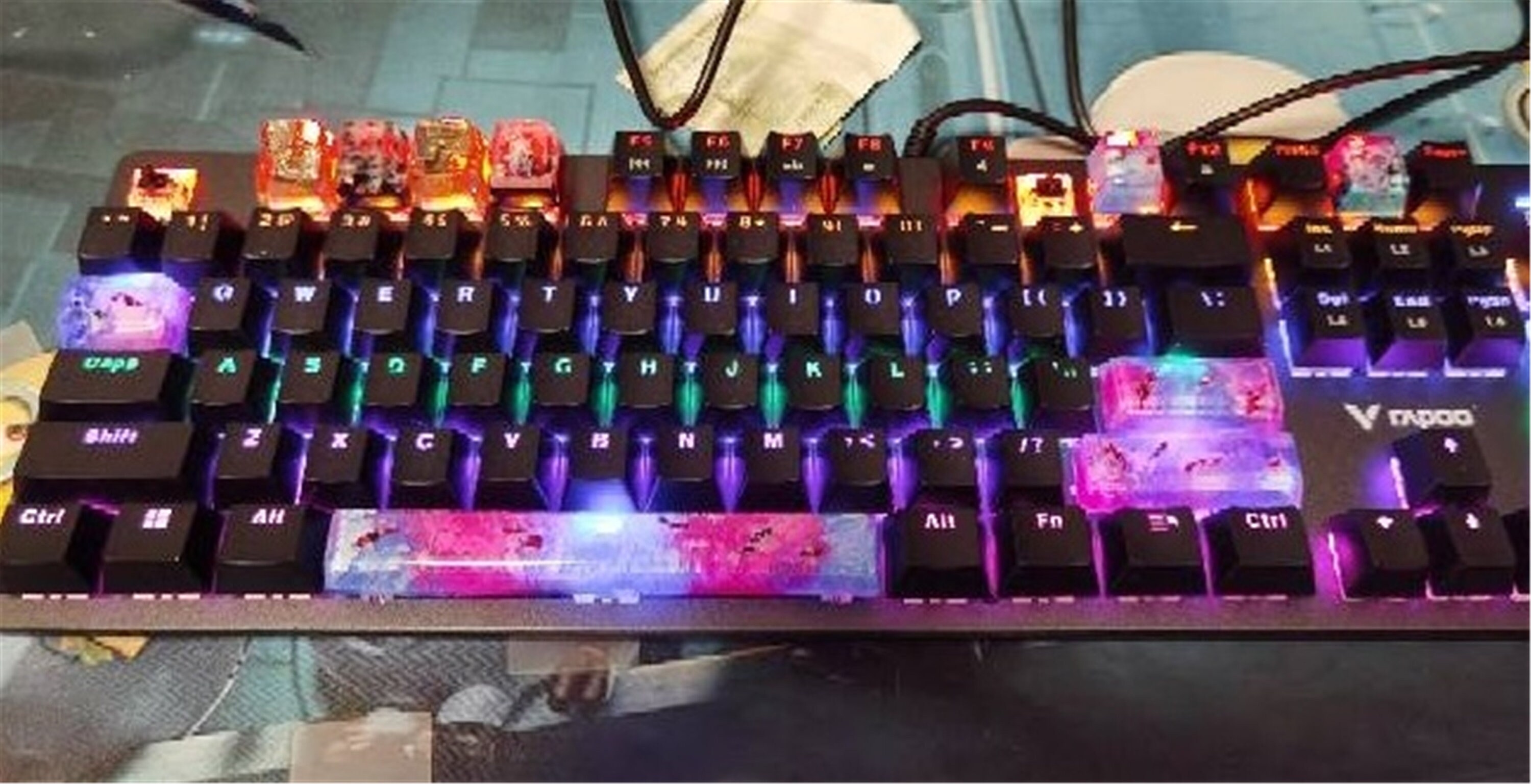 Colorful Goldfish Pond Keycaps Best Personalized Mechanical Keycaps ...