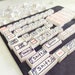 White Graffiti Keycaps Set, Mechanical Keyboard Keycaps Set, XDA PBT ...