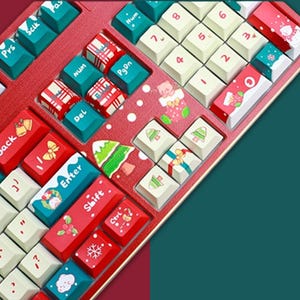 Cute Christmas Keycaps Set, Anime Keycaps Set, Mechanical Keyboard ...