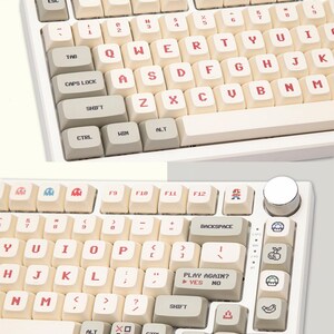 Retro Mario Game Keycaps Set, Family Computer Keycaps Set, Cherry XDA ...