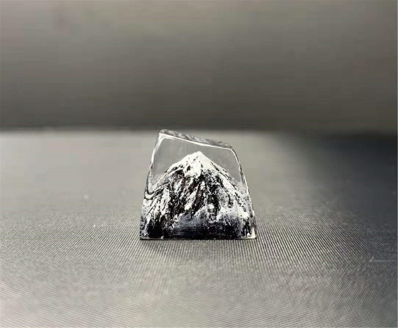 Black & White Ice Mountain SA Esc Keycaps MX Mechanical | Etsy