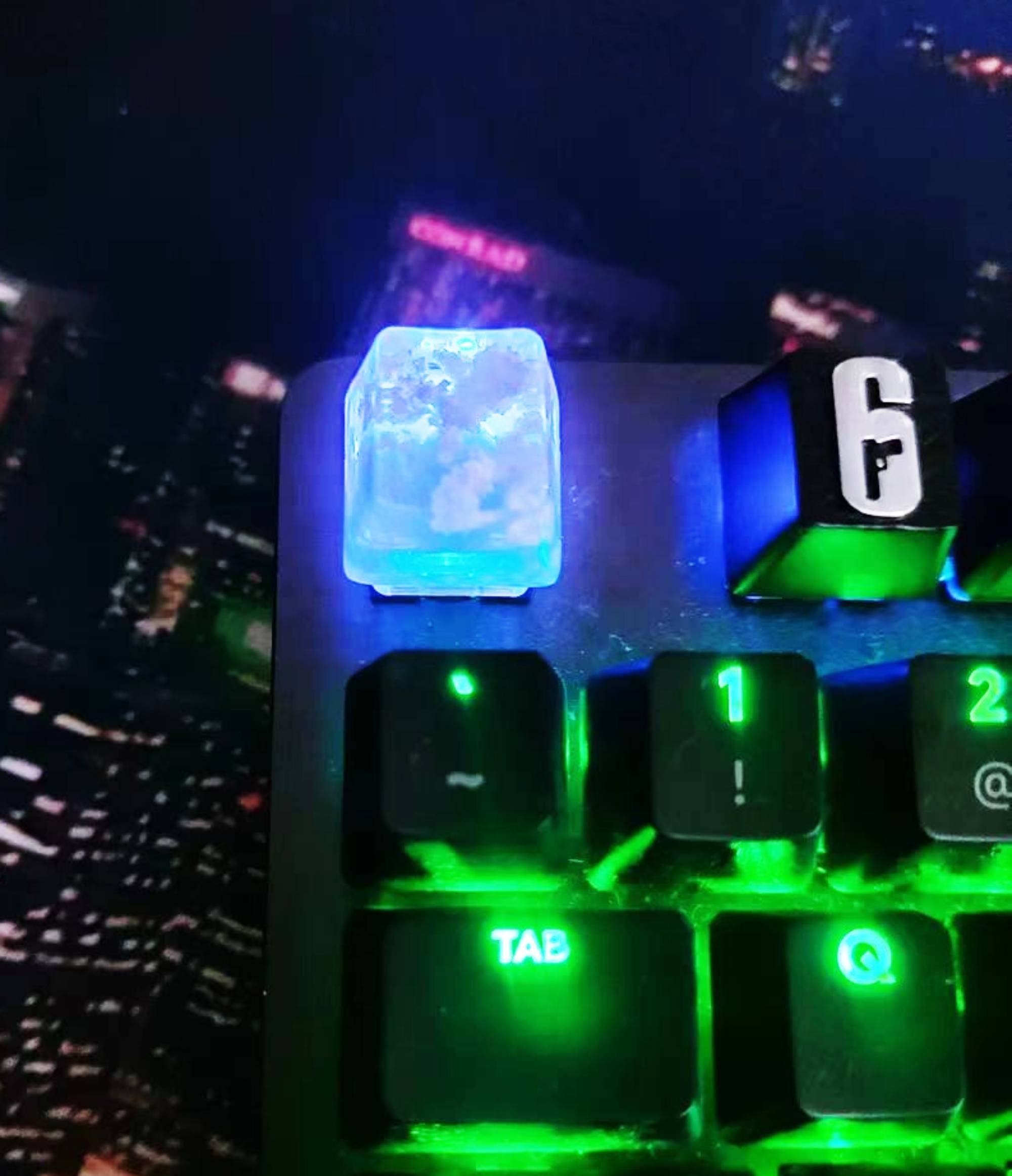 Blue Sky Clouds Transparent Keycaps Best Personalized - Etsy