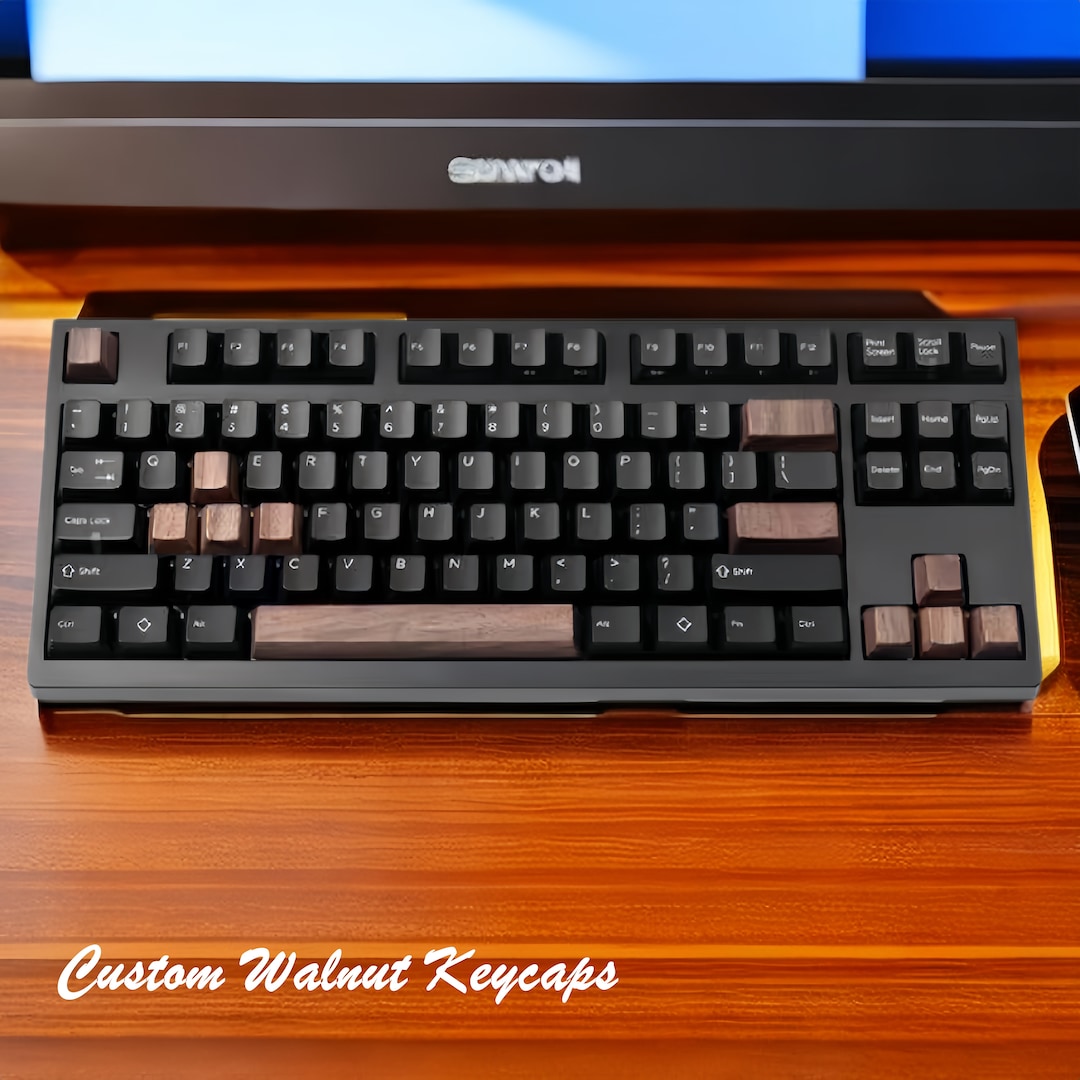 Black Walnut Keycaps, Personalized Cherry OEM Mx-axis Mechanical ...