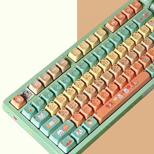 Cute Bear Shape Keycaps Set, Side Engraved Anime Keycaps Set ...