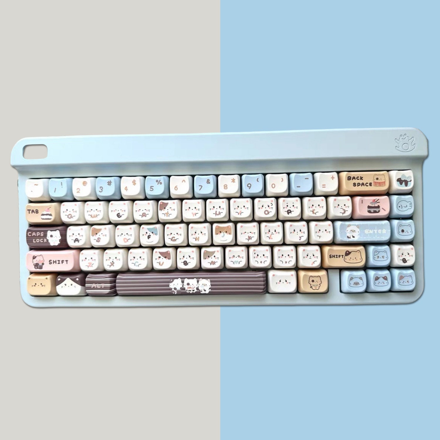 Cute Cat Keycap Set, Anime Keycaps Set, Mechanical Keyboard Keycaps Set ...
