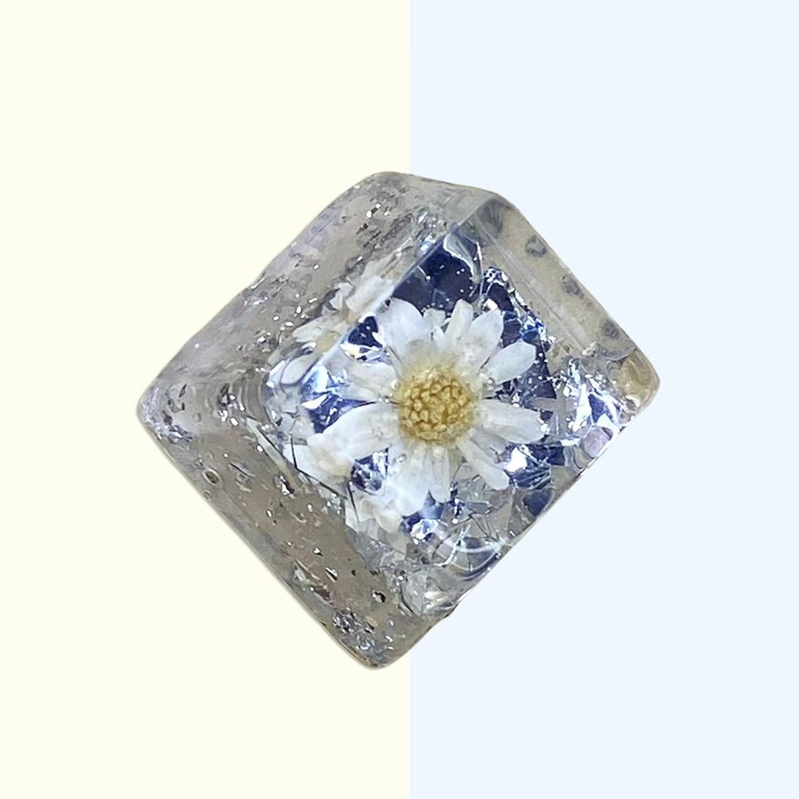 Handmade Daisy Translucent Keycap, Daisy Resin Keycap, Creative Artisan ...