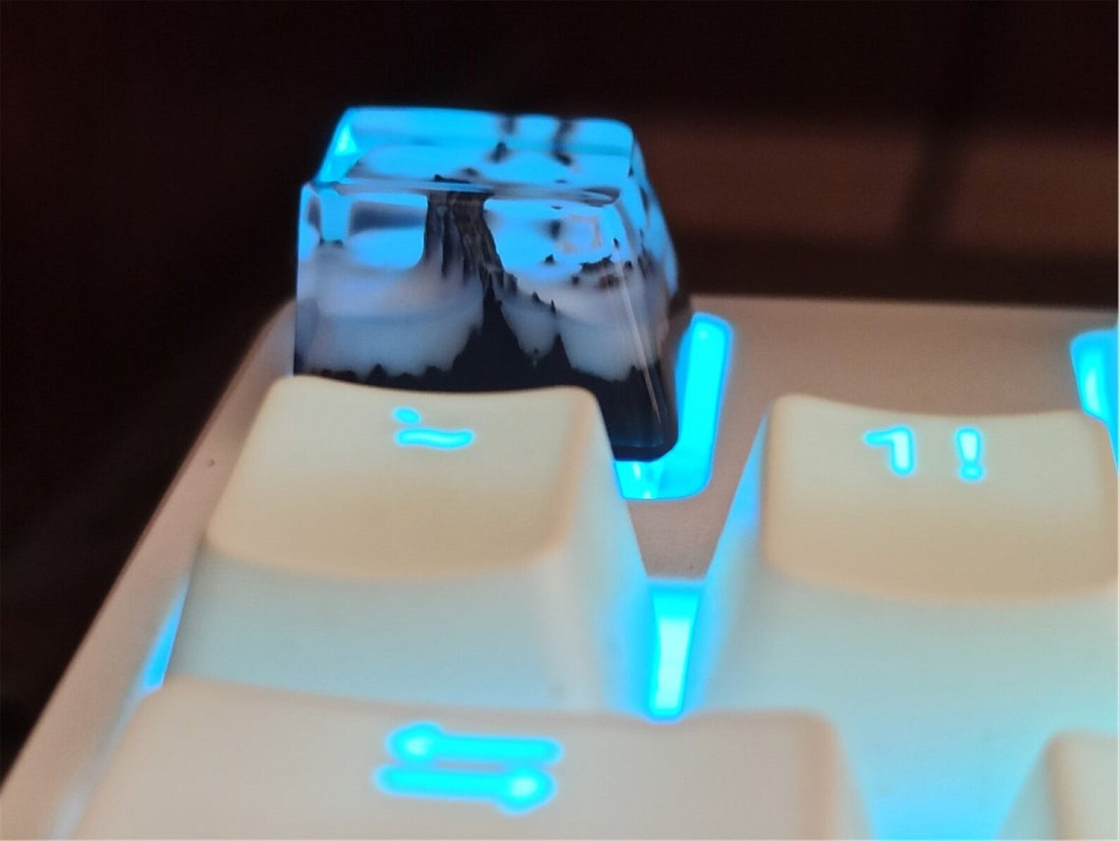 Black Ice Mountain Keycaps Best Personalized Mechanical - Etsy
