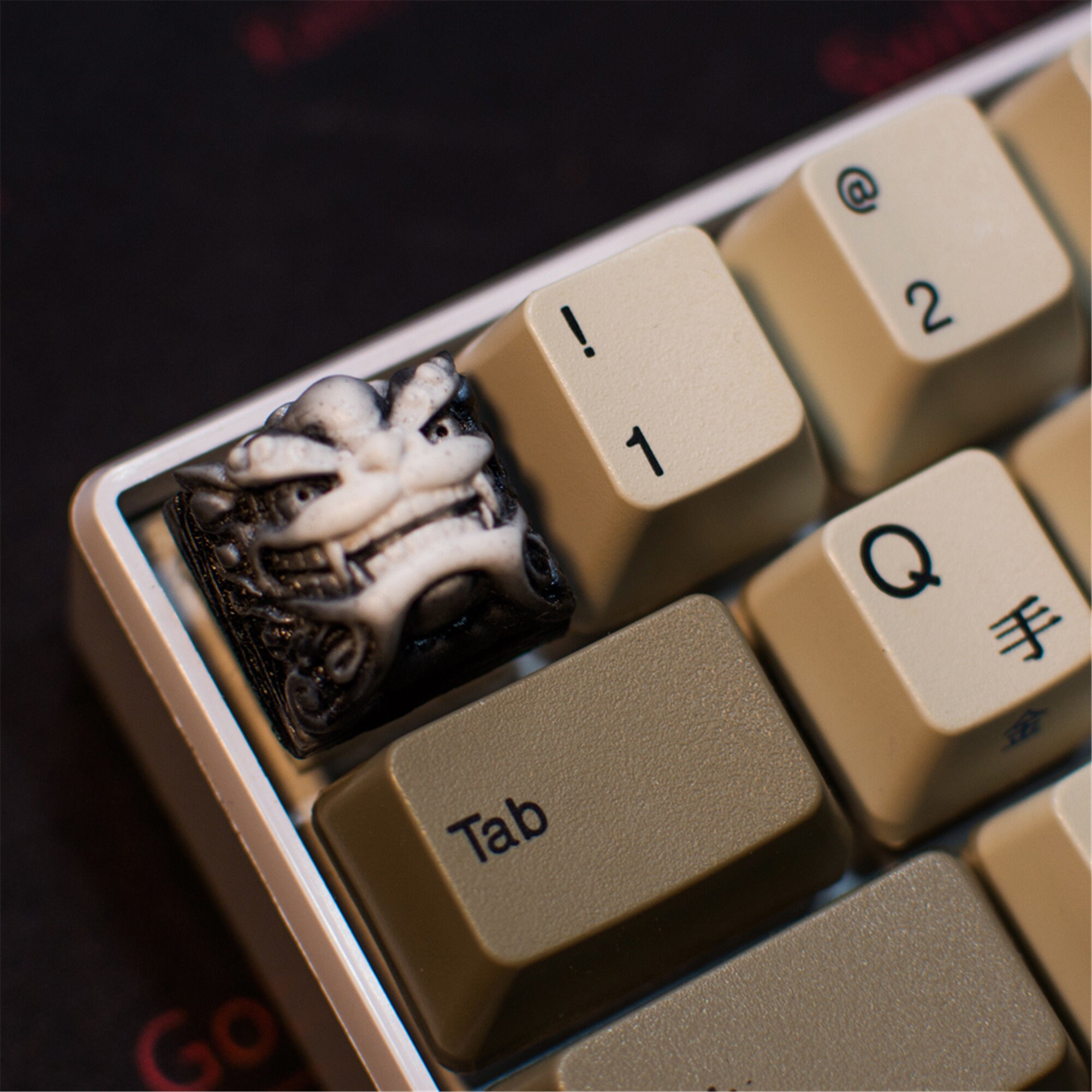 Chinese Stone Lion Keyboard Keycaps Personalized Mechanical - Etsy