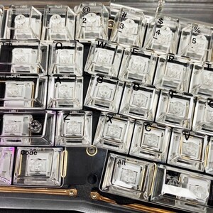 Fully Transparent Keycaps Set, Mechanical Keyboard Keycaps Set, Gaming ...