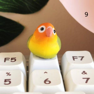 Birds Cute Keycaps Mechanical Artisan Kawaii Keycaps Animals - Etsy