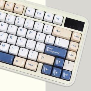 Simple Ceramic Keycaps Set, Beige Keycaps Set, Mechanical Keyboard ...