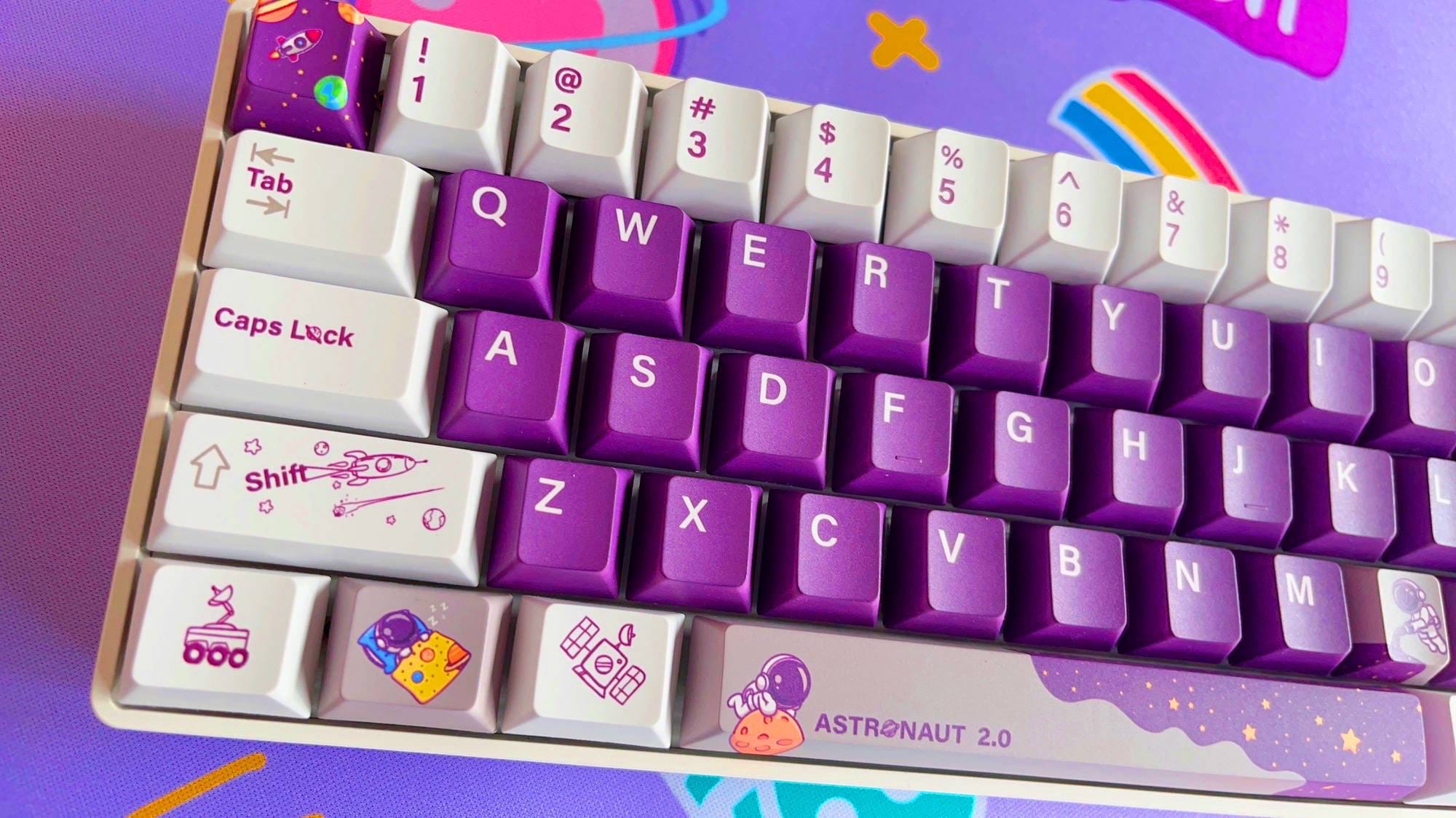 Purple Astronauts Keycaps Set Mechanical Keyboard Keycap Set - Etsy