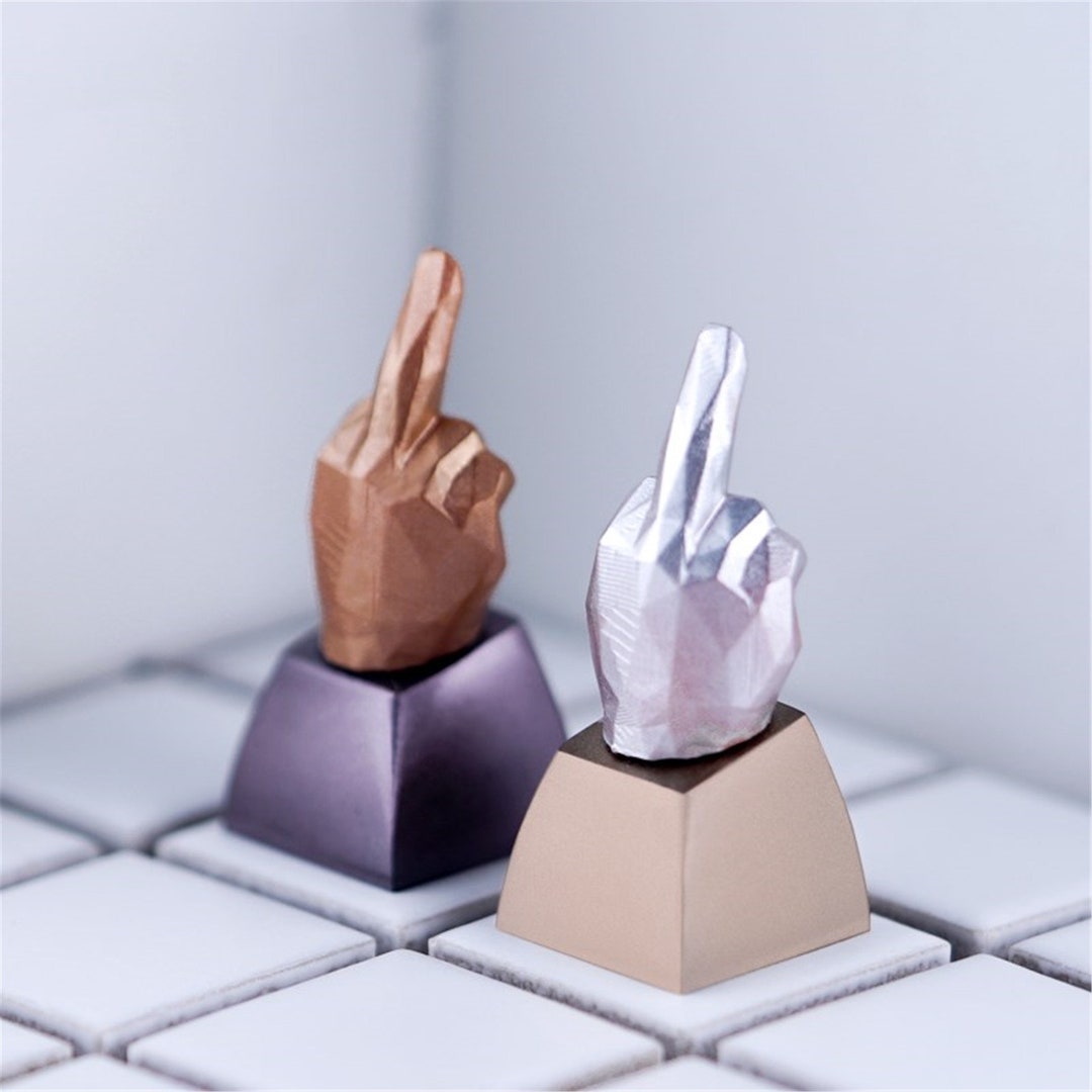 Friendly Middle Finger Keyboard Keycaps Personalized - Etsy