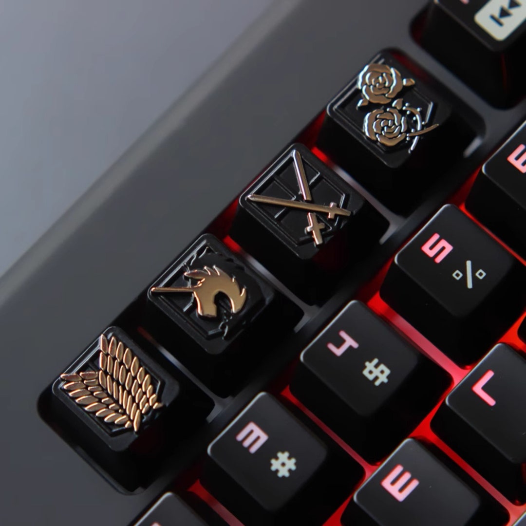 Wings of Freedom Esc F1-F12 Anime Keycaps, Personalized Mechanical ...