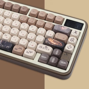 Black Myth Wukong Keycaps Set, Brown Game Keycaps Set, Mechanical ...