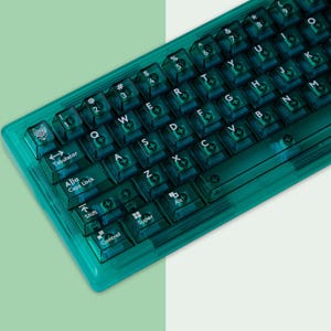 Green Full Transparent Keycaps Set, Mechanical Keyboard Universal ...