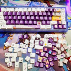 Purple Astronauts Keycaps Set, Mechanical Keyboard Keycap Set, Cherry ...