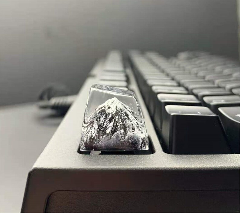 Black & White Ice Mountain SA Esc Keycaps MX Mechanical - Etsy Hong Kong