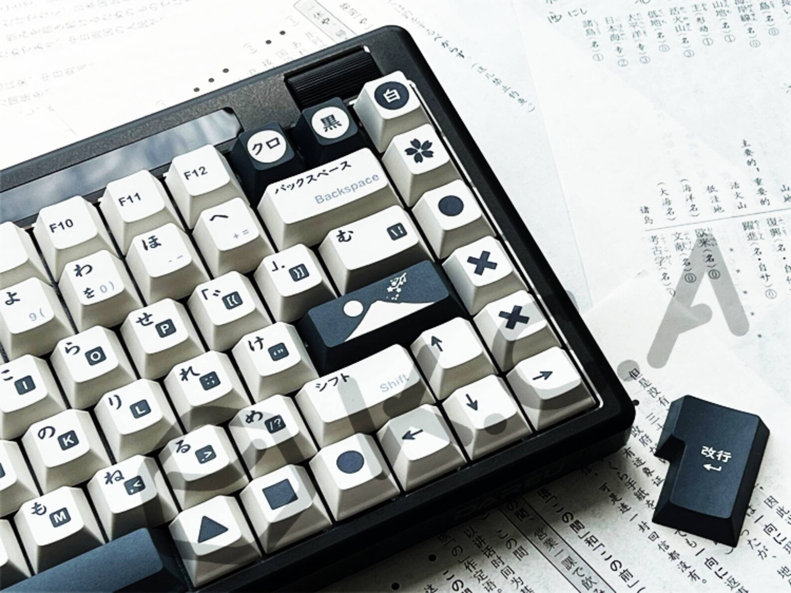 White Japanese Keycaps Set Mechanical Keyboard Keycap Set - Etsy