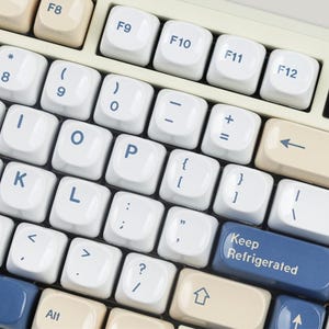 Simple Ceramic Keycaps Set, Beige Keycaps Set, Mechanical Keyboard ...