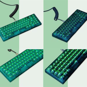 Green Full Transparent Keycaps Set, Mechanical Keyboard Universal ...