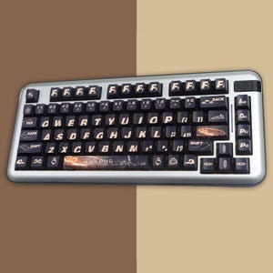 Black Myth Wukong Keycaps Set, Black Side Engraved Light Keycaps Set ...