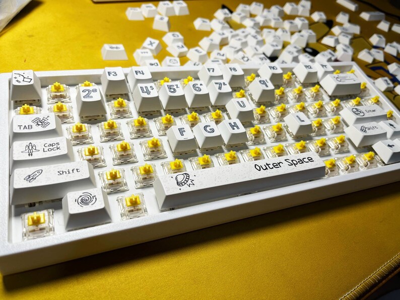 Space Planet Keycaps Set Mechanical Keyboard Keycaps Set - Etsy