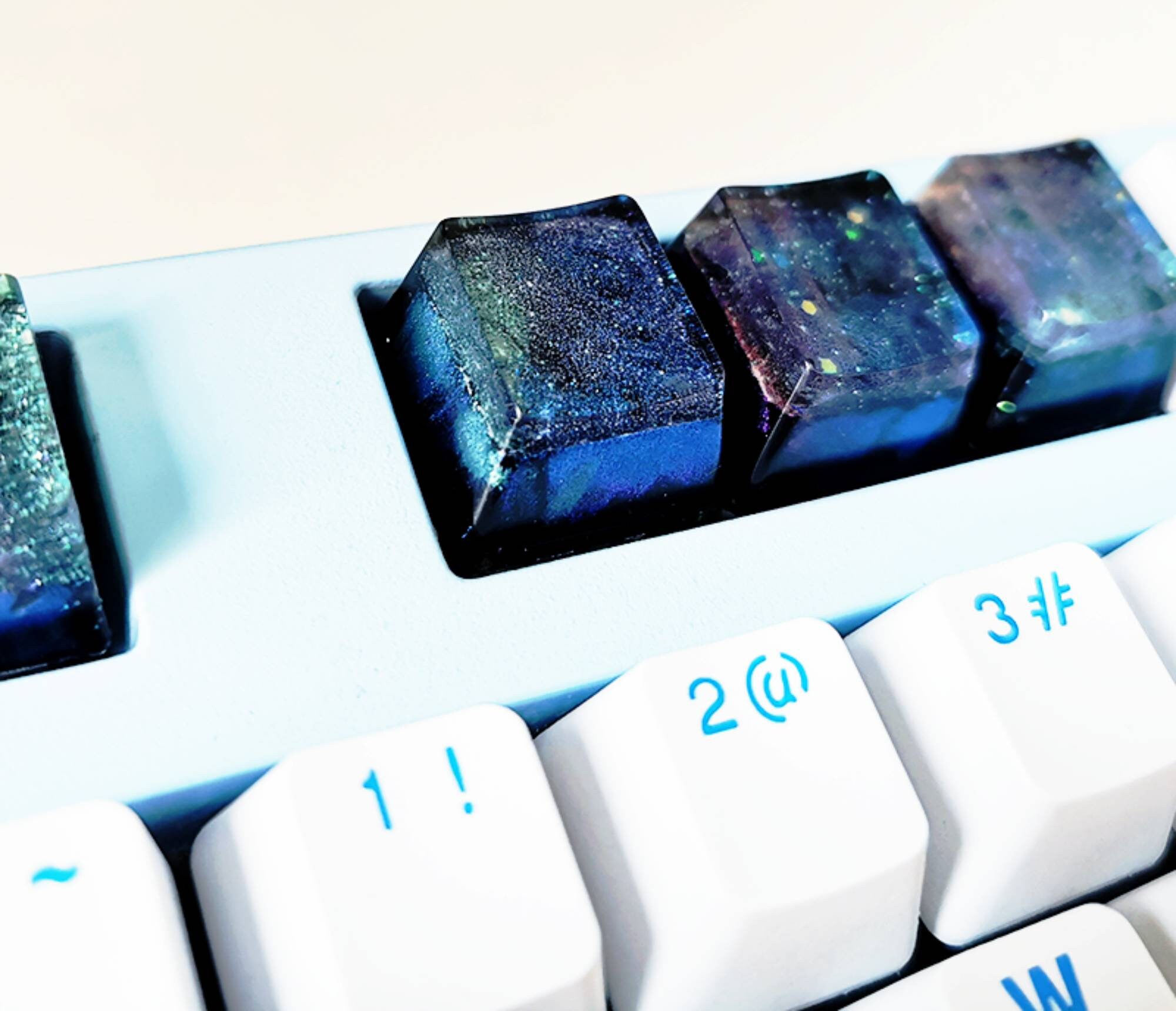 Blue Starry Sky Keyboard Keycaps Best Mechanical Translucent - Etsy