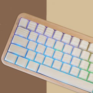 Light Wooden Side Print Keycaps Set, Walnut Backlit Keycaps Set, Cherry ...