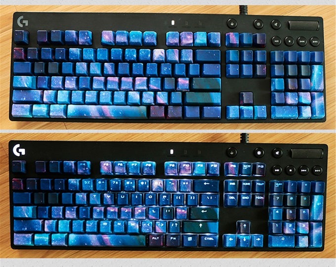 Universe of Stars Cherry Keycaps Set, Dye-sublimation PBT 104/108 Key ...