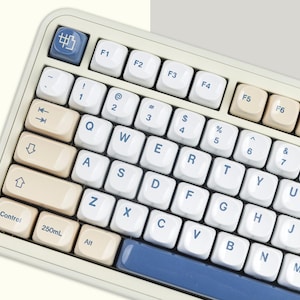 Simple Ceramic Keycaps Set, Beige Keycaps Set, Mechanical Keyboard ...