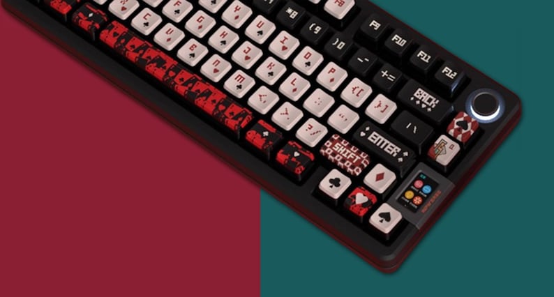 Vintage Poker Translucent Keycaps Set, Joker Poker Keycaps Set, Gaming ...