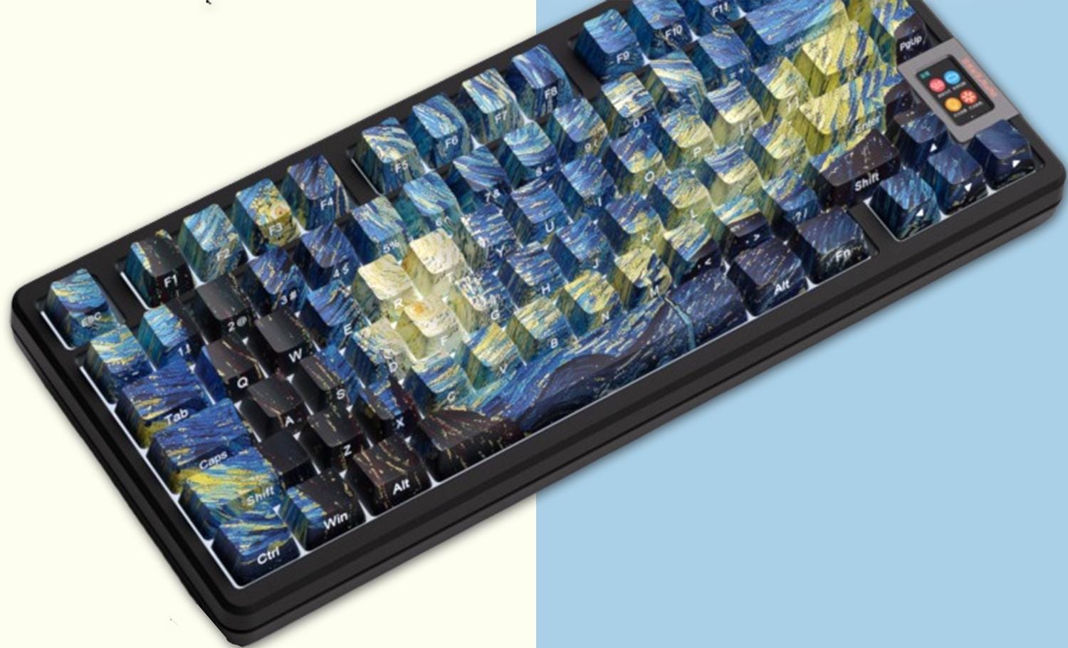 Art Starry Night Keycaps Set, the Starry Night Translucent Keycaps Set ...