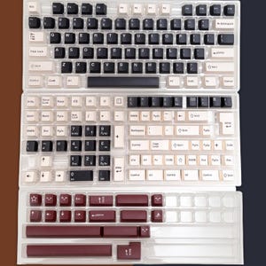 Simple Black Keycaps Set, Emoji Gaming Keycaps Set, Cherry PBT 173 ...