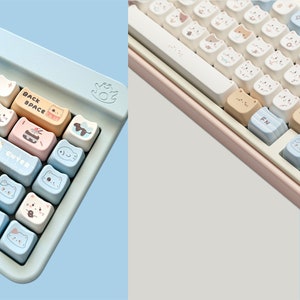 Cute Cat Keycap Set, Anime Keycaps Set, Mechanical Keyboard Keycaps Set ...
