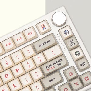 Retro Mario Game Keycaps Set, Family Computer Keycaps Set, Cherry XDA ...